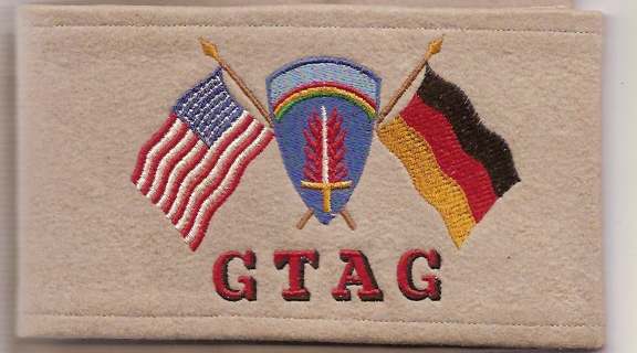 USAREUR Armband GTAG with West German and US flags - ARMY AND USAAF - U ...