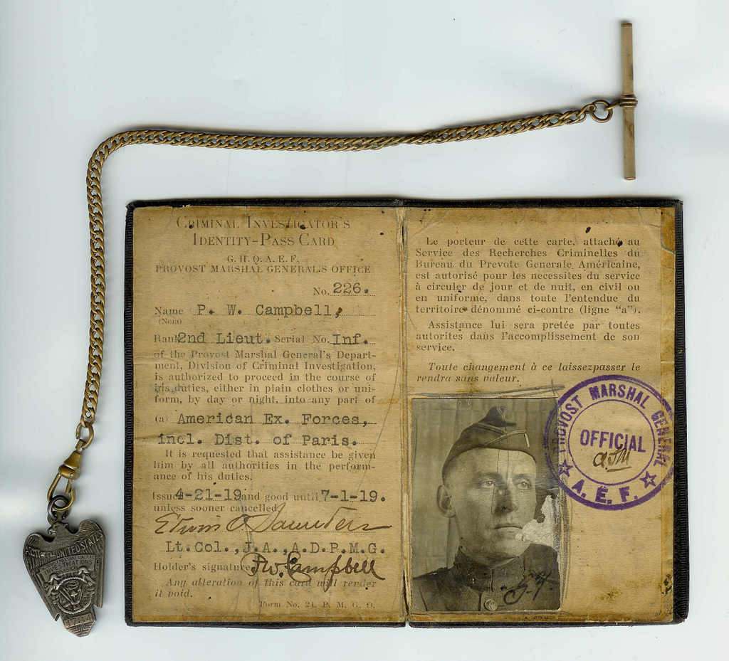 WW1 Provost Marshal ID Book? - EPHEMERA, PHOTOGRAPHS & MILITARY ARTWORK ...