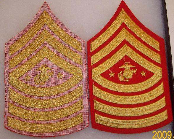 SgtMaj of the Marine Corps Chevrons - MARINES - U.S. Militaria Forum