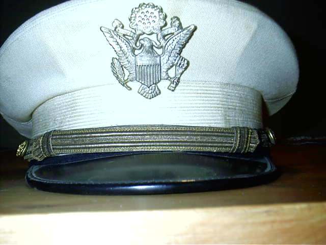 Pre WWII Army Officers WHITE Service Dress cap - UNIFORMS - U.S ...