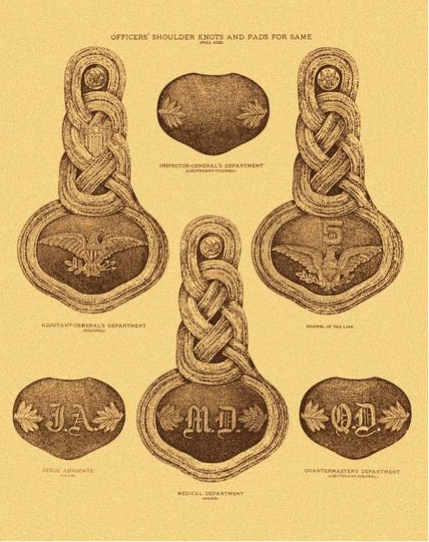 1872-1903 Army Officer's Shoulder Knots - ARMY (INCLUDING USAAC/AAF ...