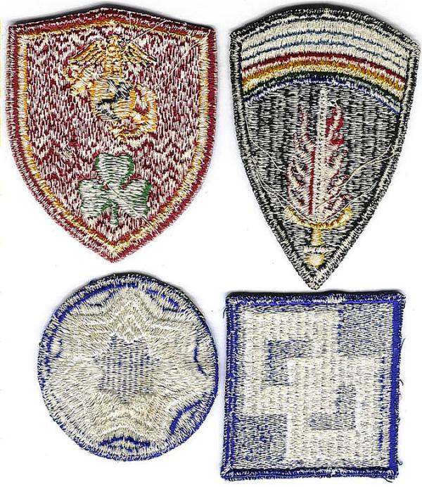Fully Embroidered on Felt Patches - ARMY AND USAAF - U.S. Militaria Forum