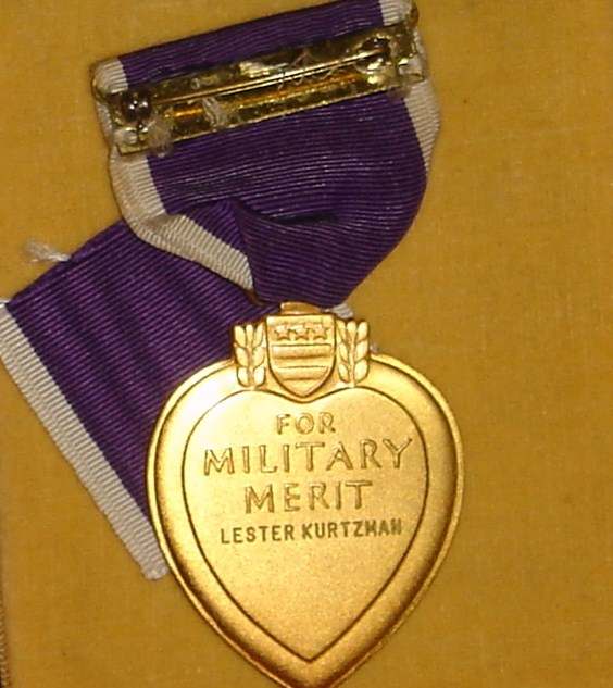 KIA Lester Kurtzman - MEDALS & DECORATIONS - U.S. Militaria Forum
