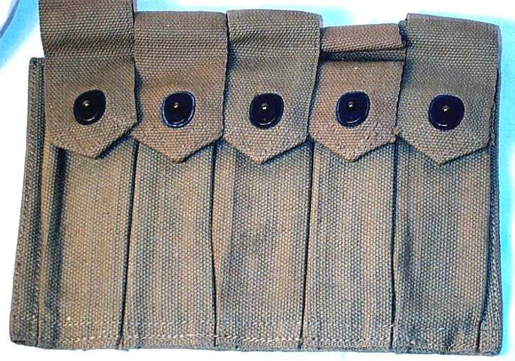 USMC 5 Pocket Thompson Magazine Pouch, 1942 - FIELD & PERSONAL GEAR ...