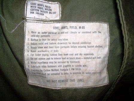 M65 FIELD JACKET - UNIFORMS - U.S. Militaria Forum