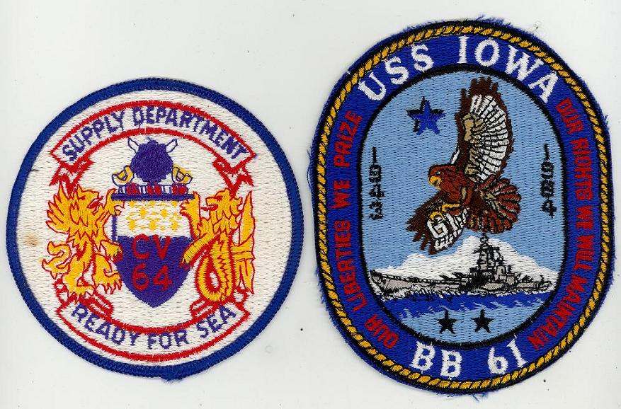 my 2 latest navy ship patches - NAVY, COAST GUARD AND OTHER SEA ...