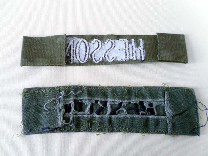 Name Tapes - ARMY AND USAAF - U.S. Militaria Forum