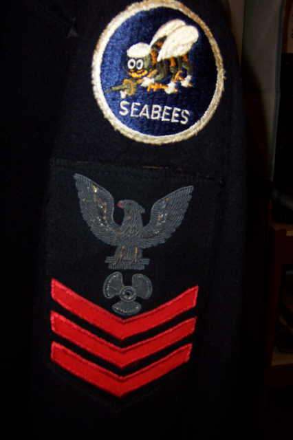 WW2 navy SeaBee Uniform - NAVAL & SEA SERVICE UNIFORMS - U.S. Militaria ...
