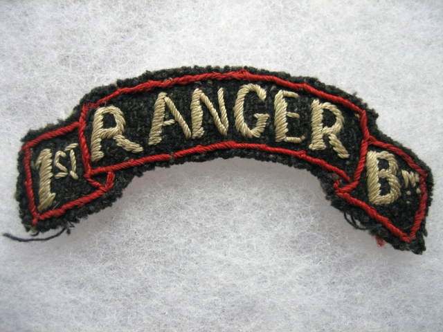 Interesting 1st Ranger Bn Patch - ARMY AND USAAF - U.S. Militaria Forum