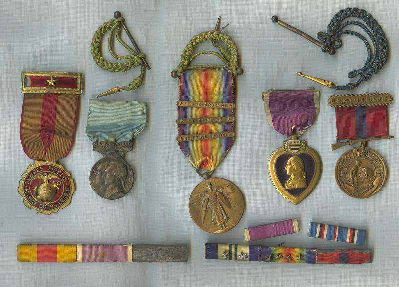 EBAY - WWI U.S. MARINE MEDALS AND RIBBON BARS LOT - MEDALS ...