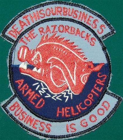 Razorbacks Armed Helicopter Platoon Pocket Patches - ARMY AND USAAF - U ...