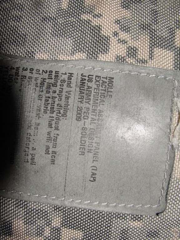 Experimental Tactical Assault Panel - FIELD & PERSONAL GEAR SECTION - U ...