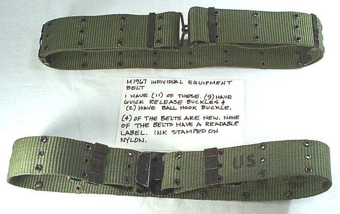 m1967 Davis Belt Experimental ??? - FIELD & PERSONAL GEAR SECTION - U.S ...