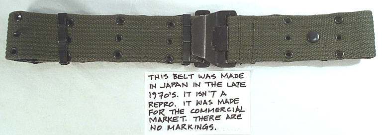 m1967 Davis Belt Experimental ??? - FIELD & PERSONAL GEAR SECTION - U.S ...