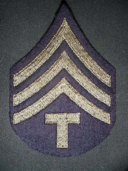 T4 Seargeant chevron - ARMY (INCLUDING USAAC/AAF) - U.S. Militaria Forum