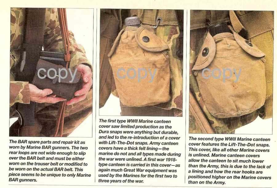 WW2 USMC field altered kit - FIELD & PERSONAL GEAR SECTION - U.S ...