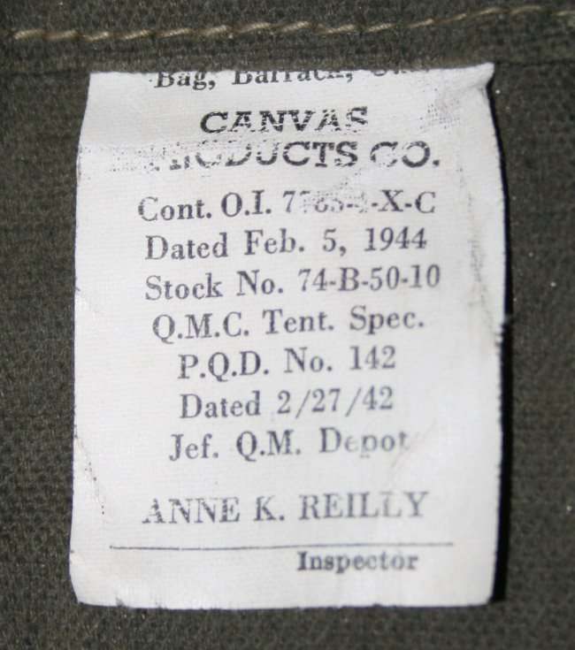 Barracks Bags - FIELD & PERSONAL GEAR SECTION - U.S. Militaria Forum