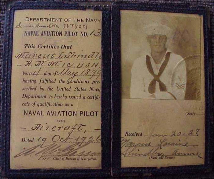 WWI-WWII US NAVAL AVIATOR ID BOOKS and CERTIFICATES - 1917-1944 - WING ...