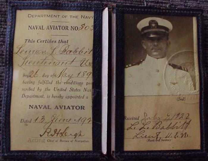 WWI-WWII US NAVAL AVIATOR ID BOOKS and CERTIFICATES - 1917-1944 - WING ...