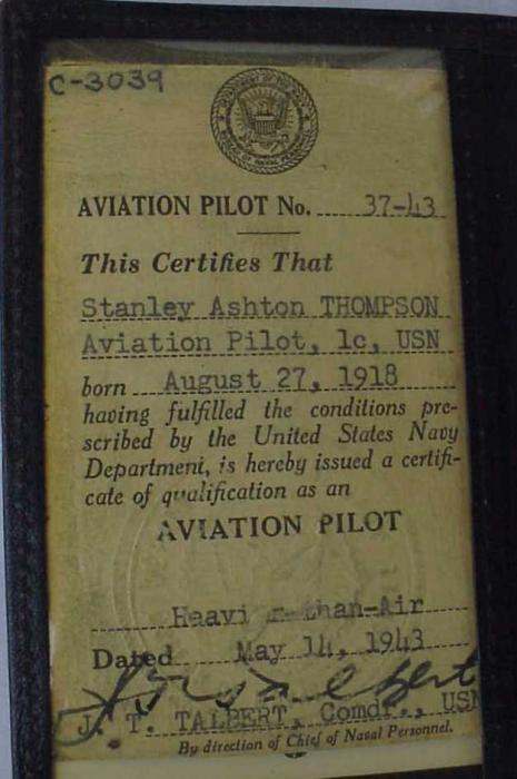WWI-WWII US NAVAL AVIATOR ID BOOKS and CERTIFICATES - 1917-1944 - WING ...