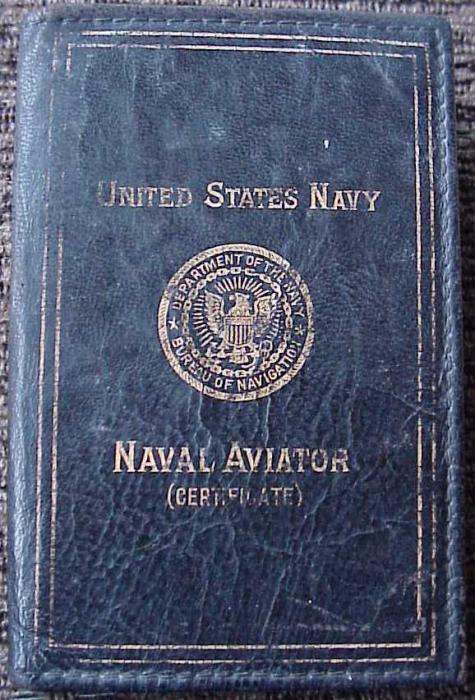 WWI-WWII US NAVAL AVIATOR ID BOOKS and CERTIFICATES - 1917-1944 - WING ...