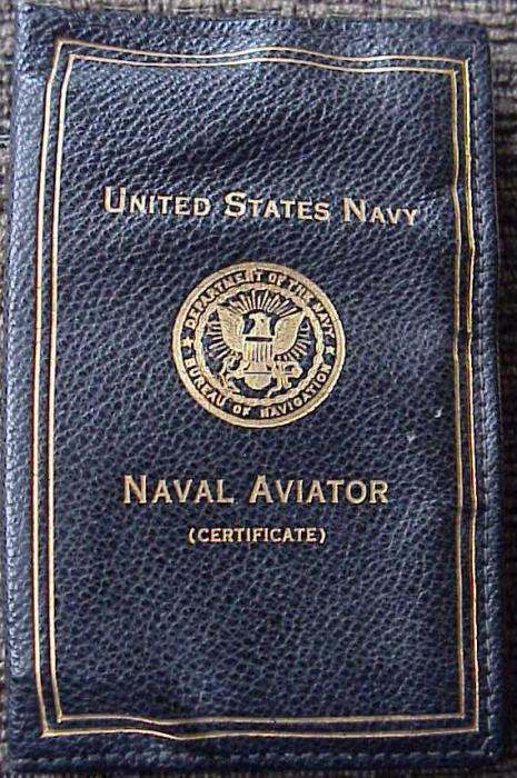WWI-WWII US NAVAL AVIATOR ID BOOKS and CERTIFICATES - 1917-1944 - WING ...