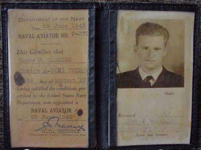 WWI-WWII US NAVAL AVIATOR ID BOOKS and CERTIFICATES - 1917-1944 - WING ...