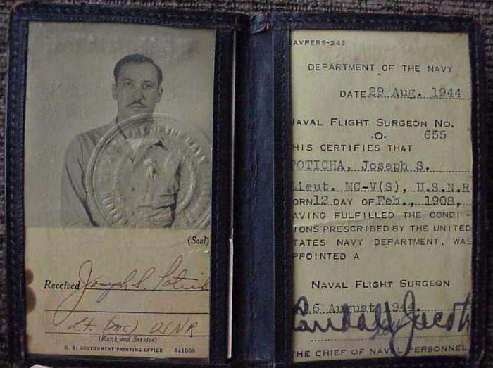 WWI-WWII US NAVAL AVIATOR ID BOOKS and CERTIFICATES - 1917-1944 - WING ...