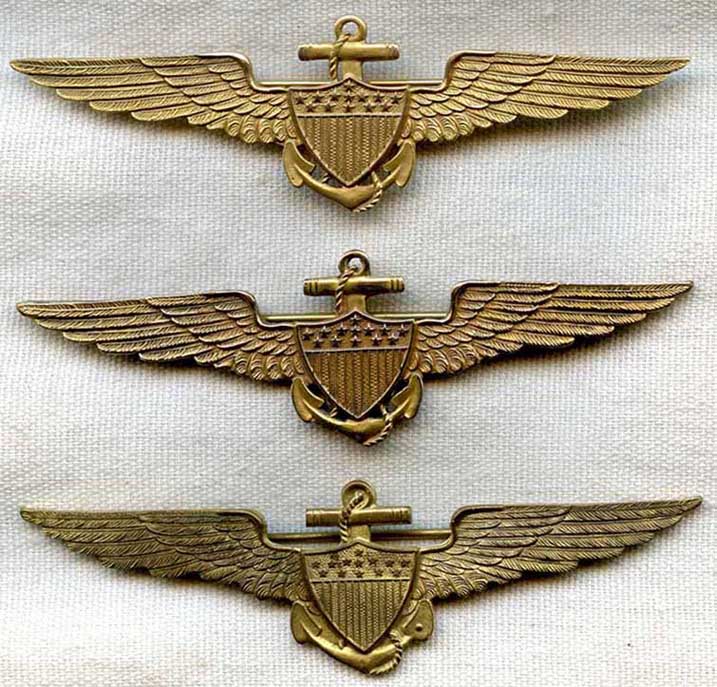 Early WWI 13 star Navy aviator Wing - WING BADGES - U.S. Militaria Forum