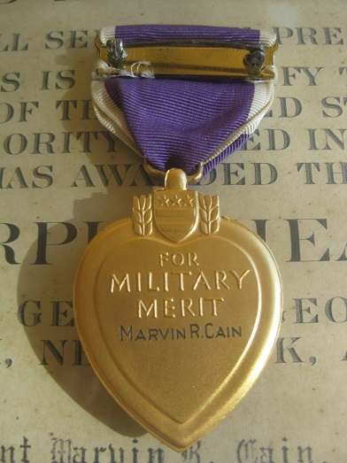2nd Lt. Marvin Cain, "our likeable blond Texan" - MEDALS & DECORATIONS ...