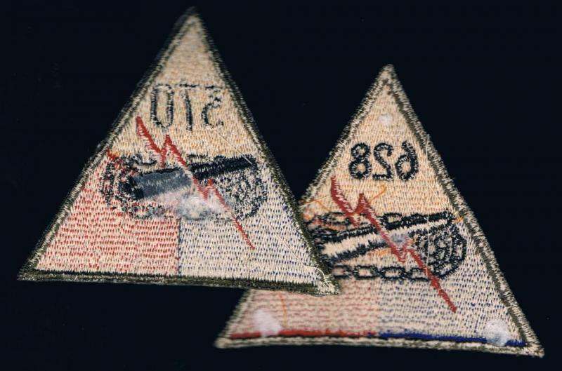 A Pair of German made Armored Triangles - ARMY AND USAAF - U.S ...