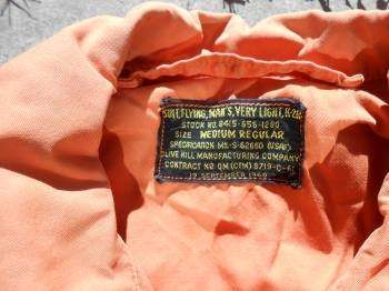 Orange K2B Flight Suits (1960) - FLIGHT CLOTHING - U.S. Militaria Forum