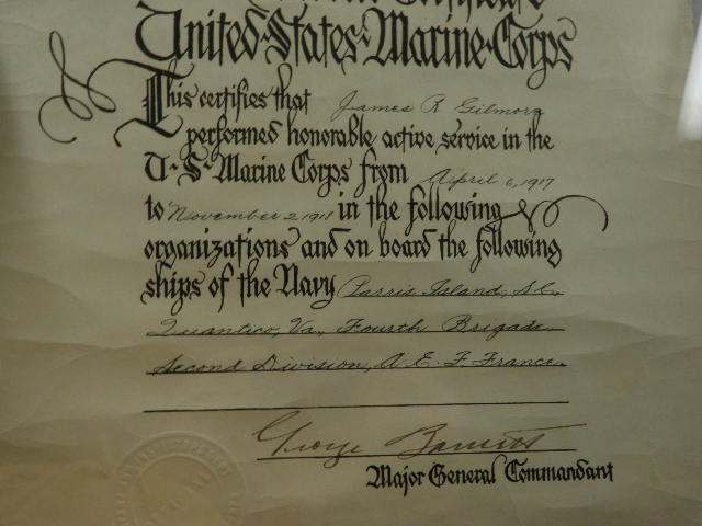 WWI KIA USMC Documents - MEDALS & DECORATIONS - U.S. Militaria Forum