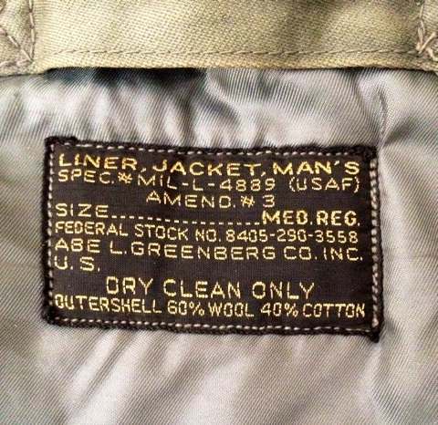 USAF Jacket liner help ? - FLIGHT CLOTHING - U.S. Militaria Forum