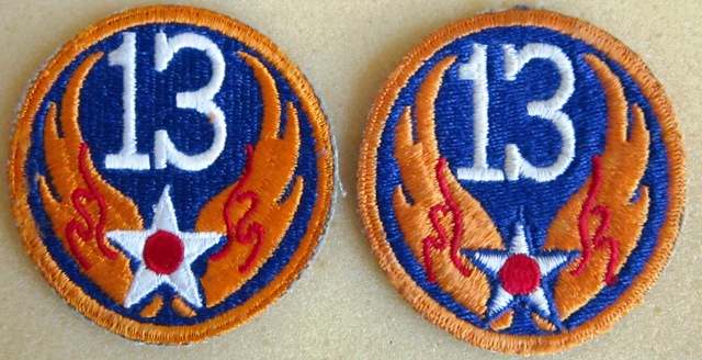 13th Air Force Patches - ARMY AND USAAF - U.S. Militaria Forum