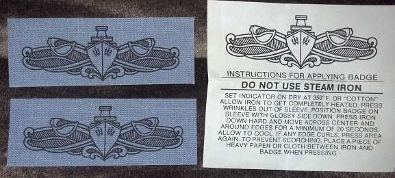 Iron On excitement - NAVY, COAST GUARD AND OTHER SEA SERVICES - U.S ...