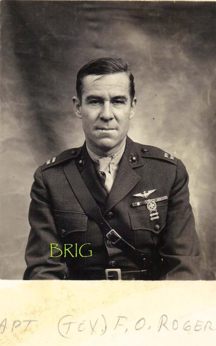 Capt Ford O Rogers Portrait, USMC...Northern Bomb Group Pilot ...