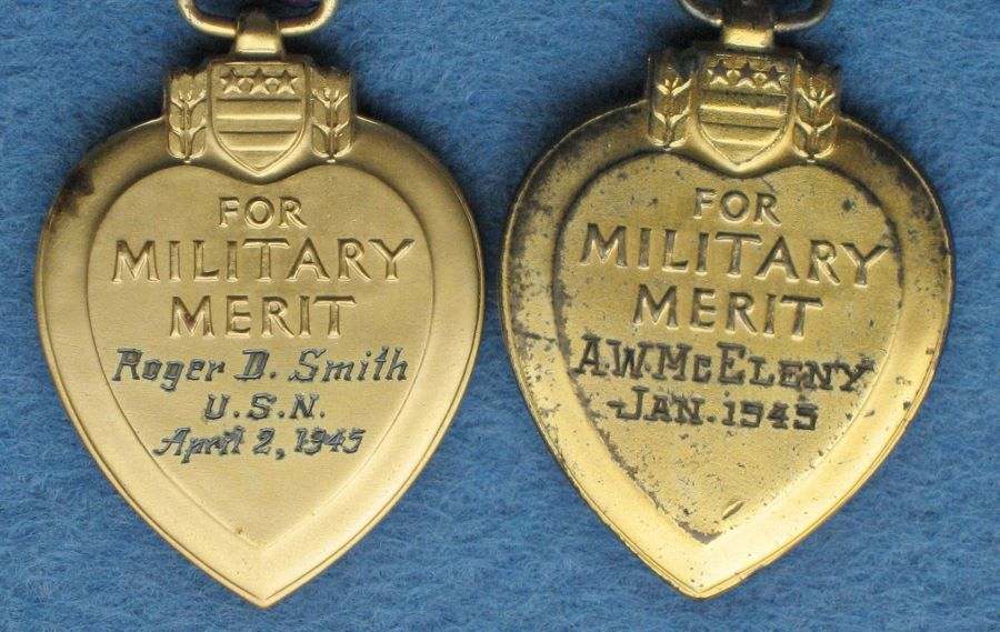 Navy engraved Purple Hearts - MEDALS & DECORATIONS - U.S. Militaria Forum