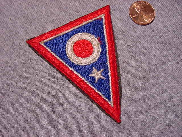 Triangle patch with white star --- WW2 ? - CAN YOU IDENTIFY THIS PATCH ...