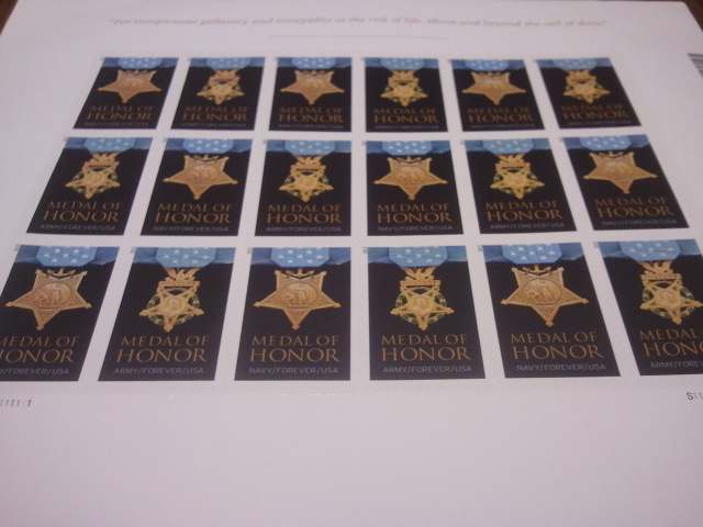 WW2 Medal of Honor stamps - EPHEMERA, PHOTOGRAPHS & MILITARY ARTWORK ...