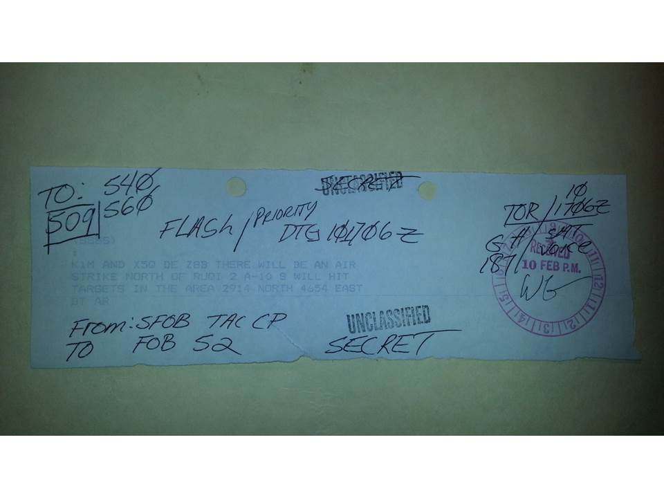Desert Storm Air Strike Message - EPHEMERA, PHOTOGRAPHS & MILITARY ...