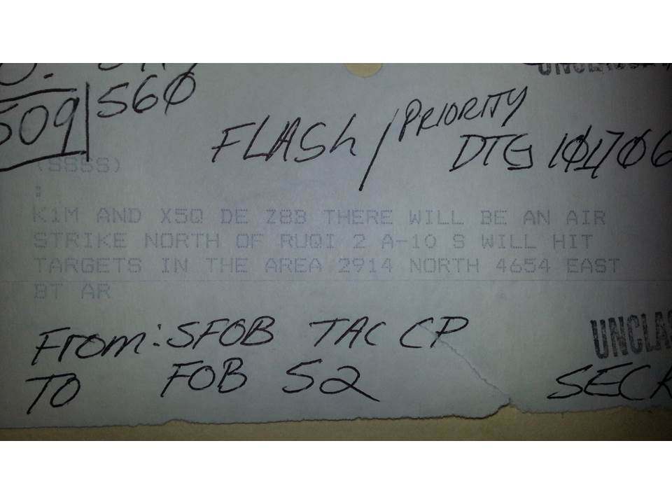 Desert Storm Air Strike Message - EPHEMERA, PHOTOGRAPHS & MILITARY ...