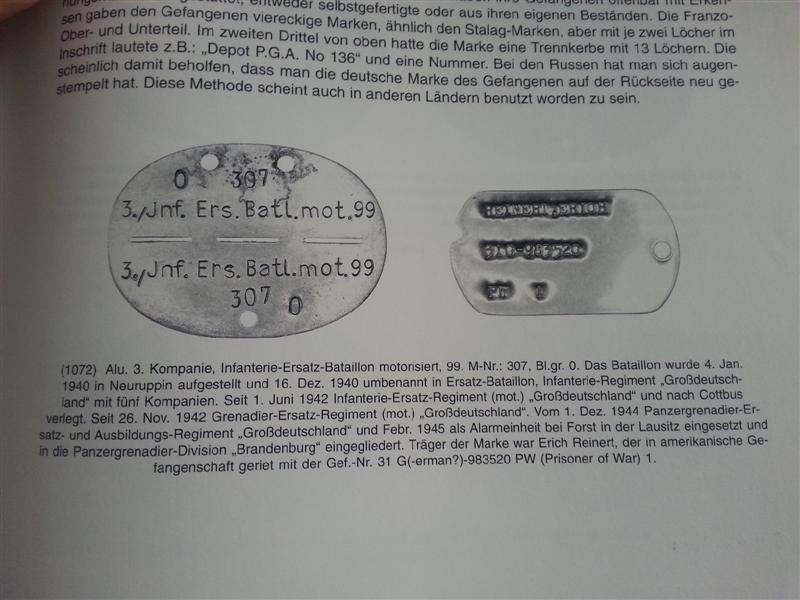 Metal Detecting, German dog tags with POW number - PRISONERS OF WAR / P ...