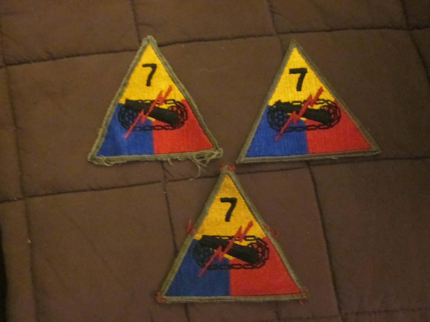7th armored div patches - ARMY AND USAAF - U.S. Militaria Forum