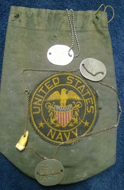 PHM3/c Alva M. Parsons - IDENTITY ITEMS (DOG TAGS, BRACELETS, ETC) - U ...