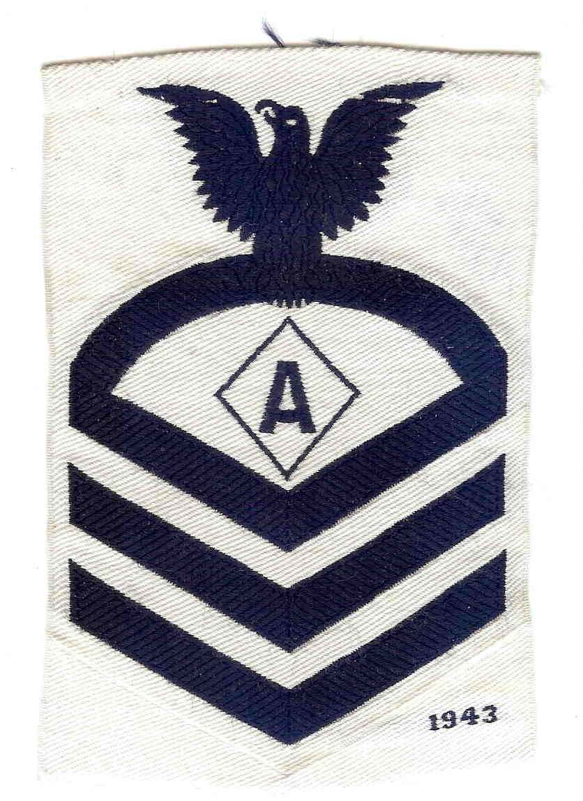 Khaki woven CB sleeve striker (BEVO style) - NAVY, COAST GUARD AND ...