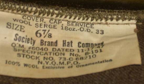 1947 Pattern Army EM Service Cap Frames, New In Box - Page 2 - UNIFORMS ...