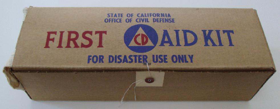 A treasure trove of WWII First Aid Items in a Civil Defense First Aid ...