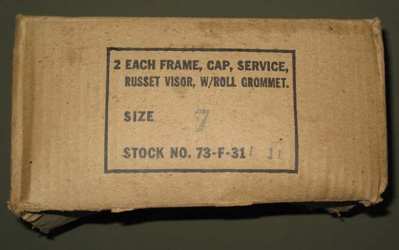 1947 Pattern Army EM Service Cap Frames, New In Box - UNIFORMS - U.S ...