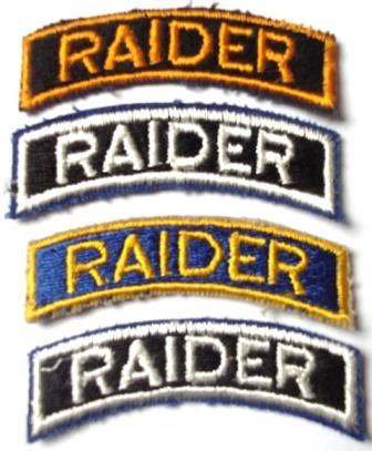 "Raider" Team Tab? - MISCELLANEOUS / OTHER - U.S. Militaria Forum